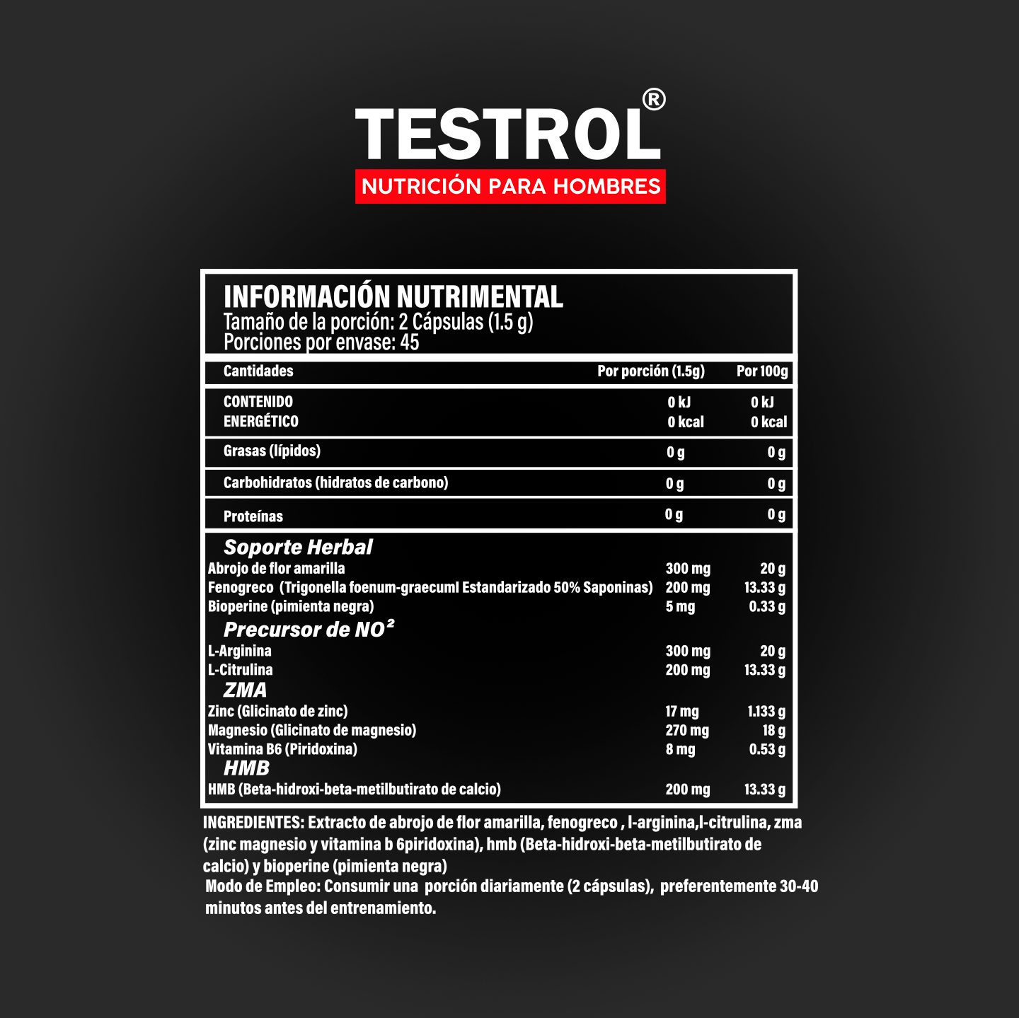 Testrol - Testrol Platinum 90 cápsulas | TESTROL® — TU ROL ES VENCER ...