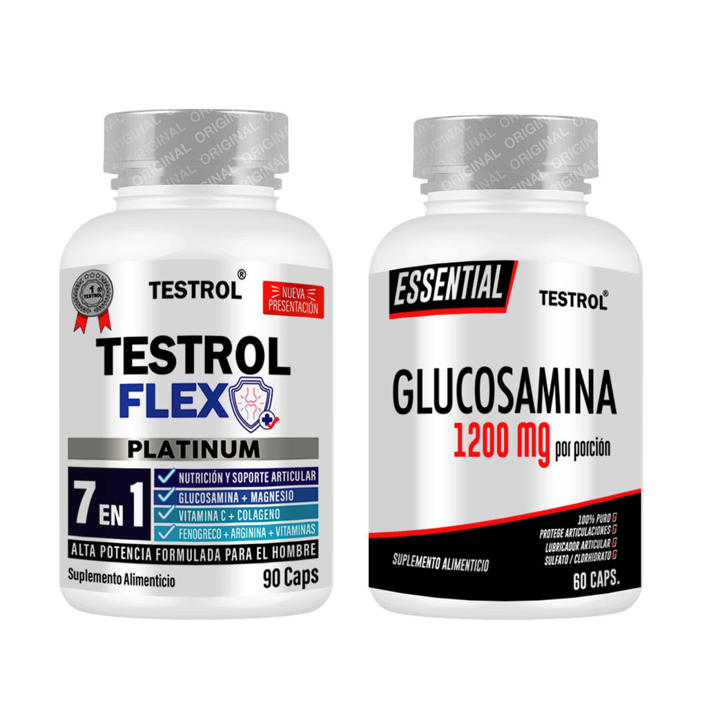 Combo Testrol Flex + Glucosamina Essential | Testrol
